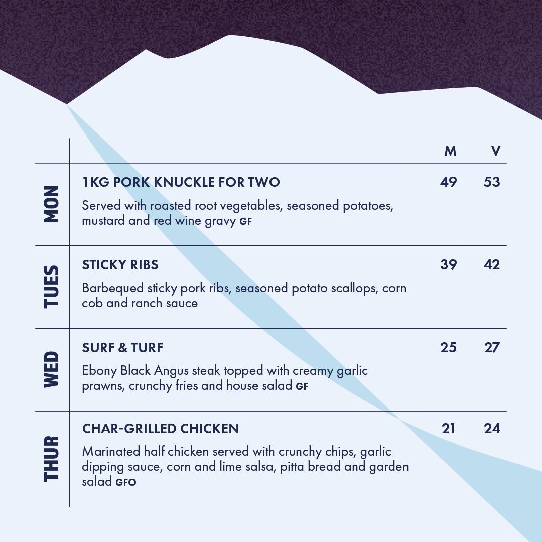 Winter Dining Specials