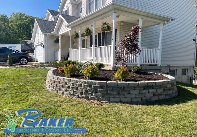 Circular Driveway Retaining Wall