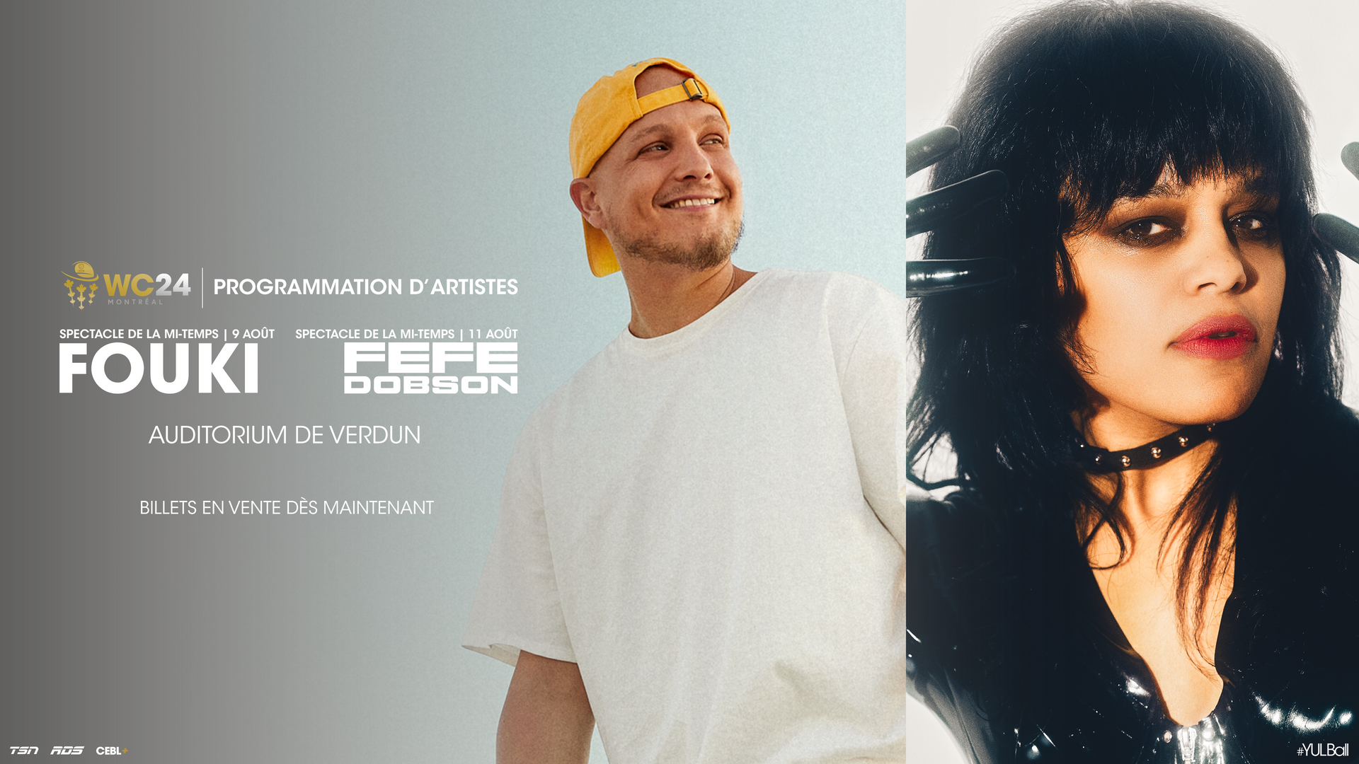 FouKi et Fefe Dobson dévoilés comme artistes de la mi-temps du WC24