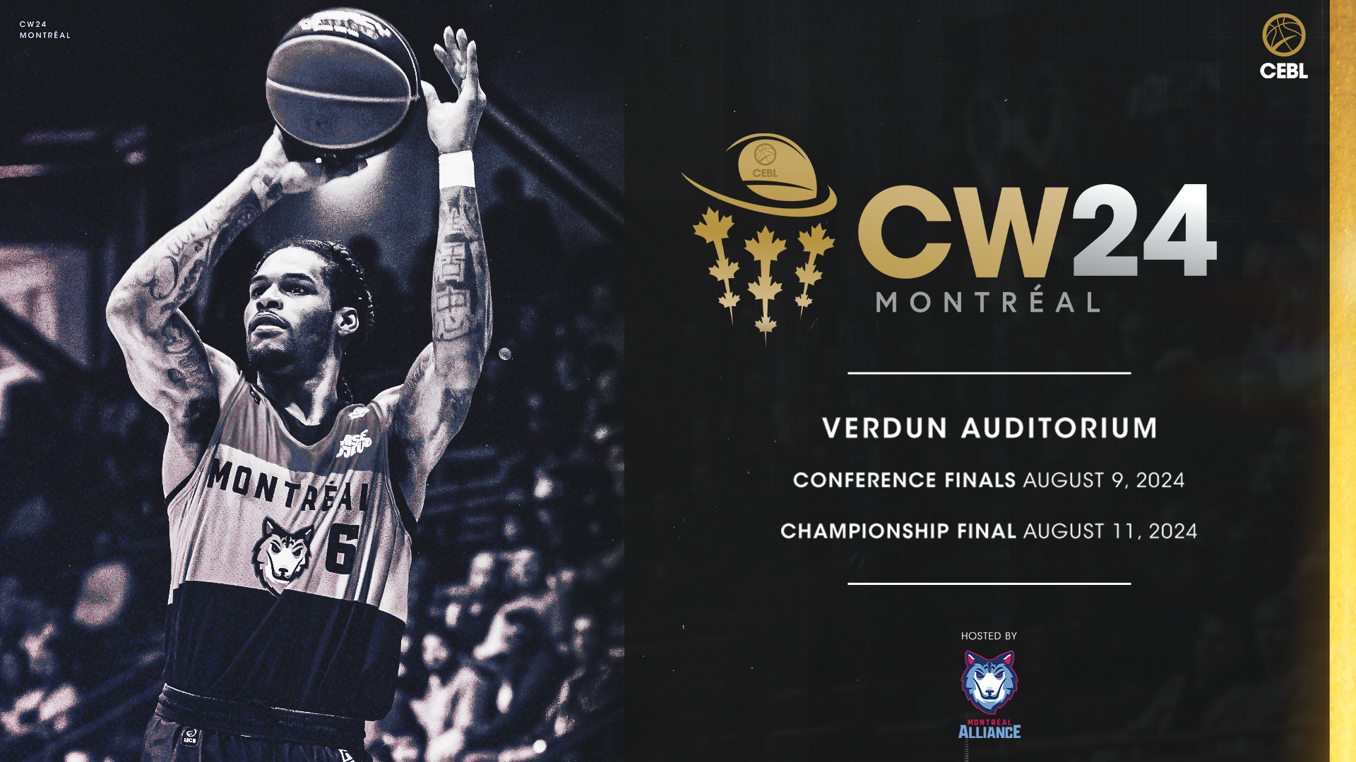 Montréal to Host 2024 CEBL Championship Weekend