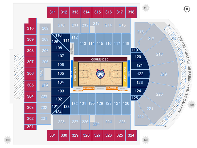 Montreal Arena Seating Chart