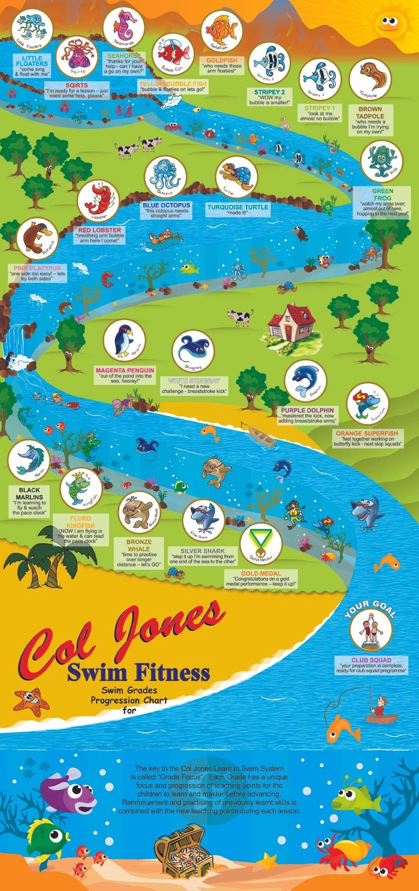 Core Grading Principals | Swimming Lessons Near Me