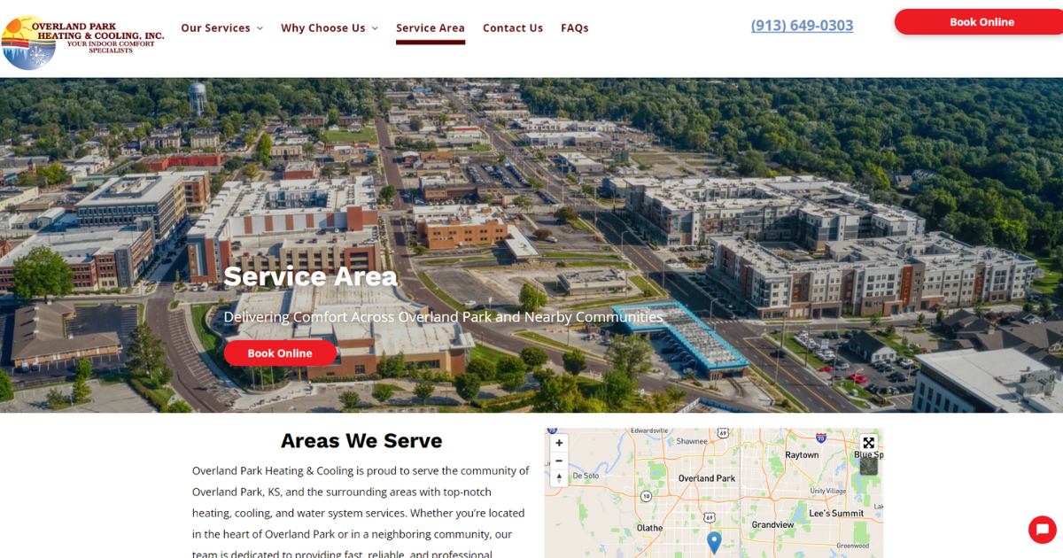 Service Area | Overland Park & Surrounding Areas