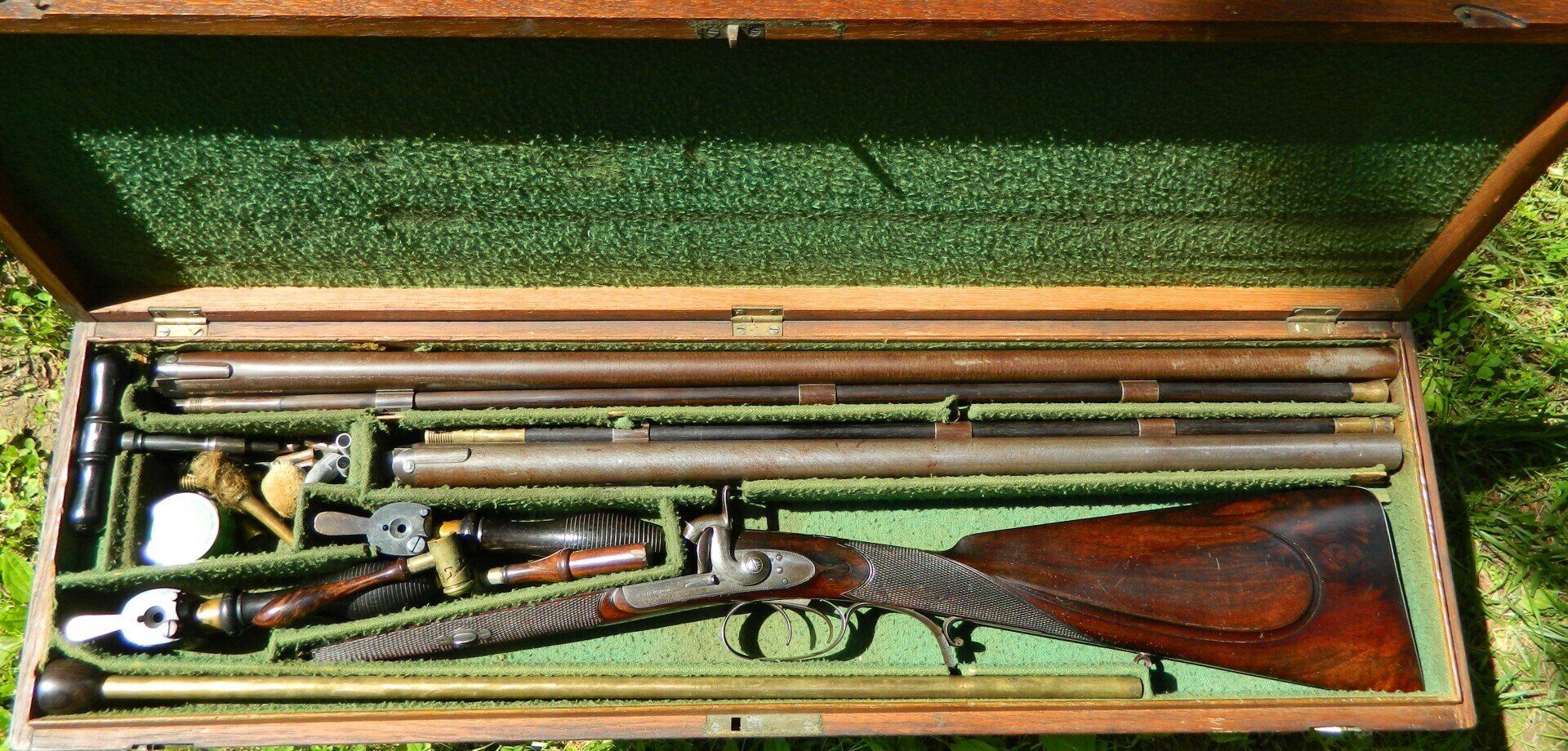 George Daw, London. Extremely rare, 32-bore double-barreled percussion ...