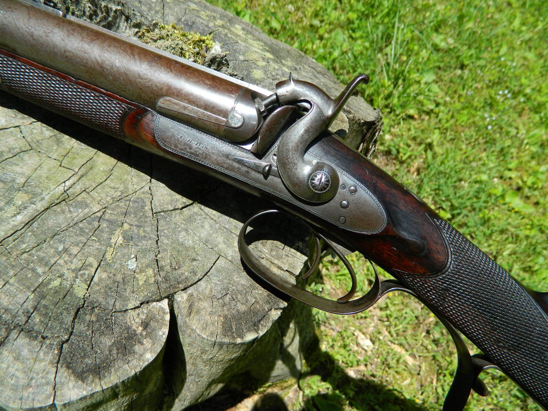 George Daw, London. Extremely rare, 32-bore double-barreled percussion ...