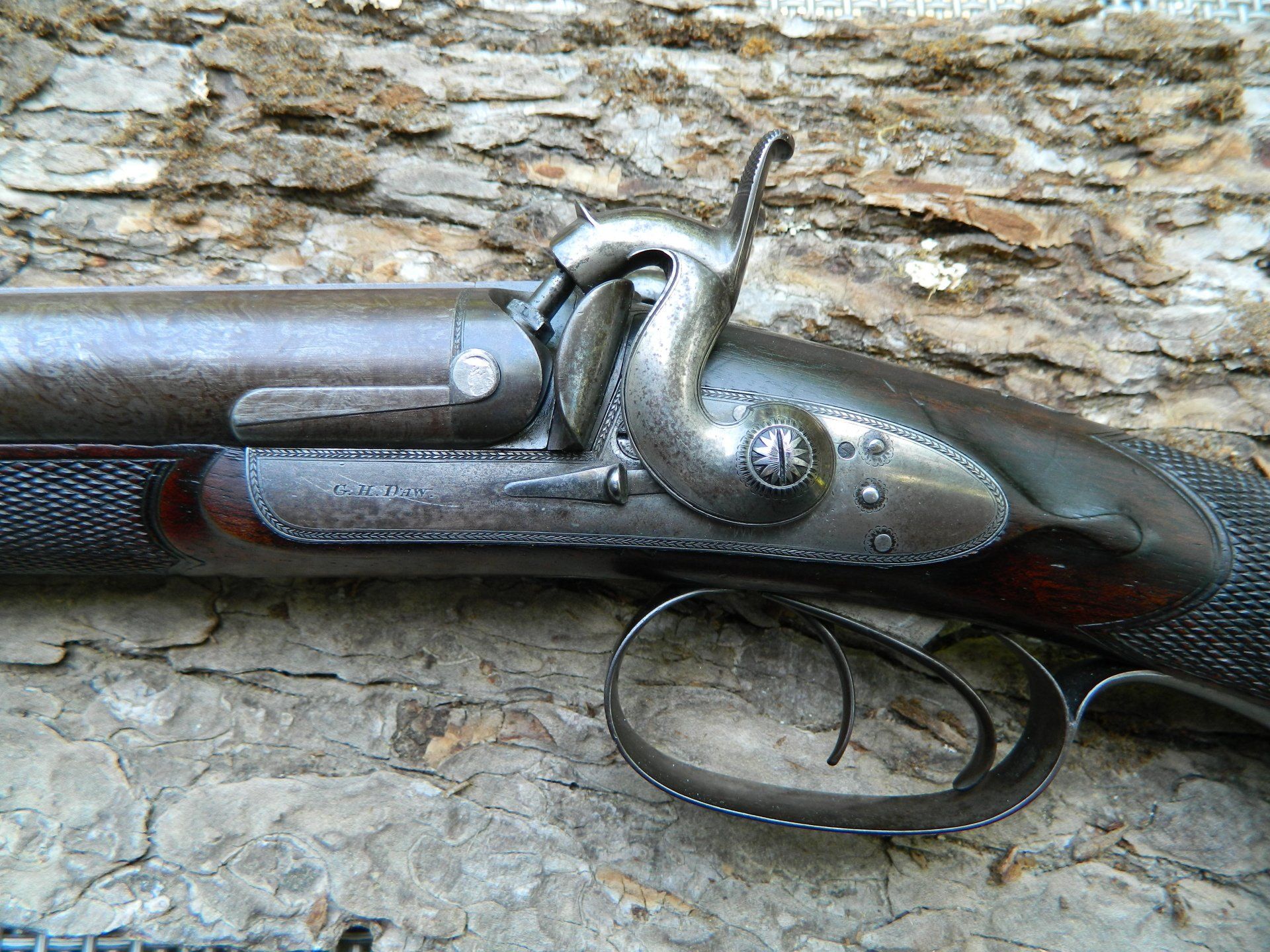 George Daw, London. Extremely rare, 32-bore double-barreled percussion ...