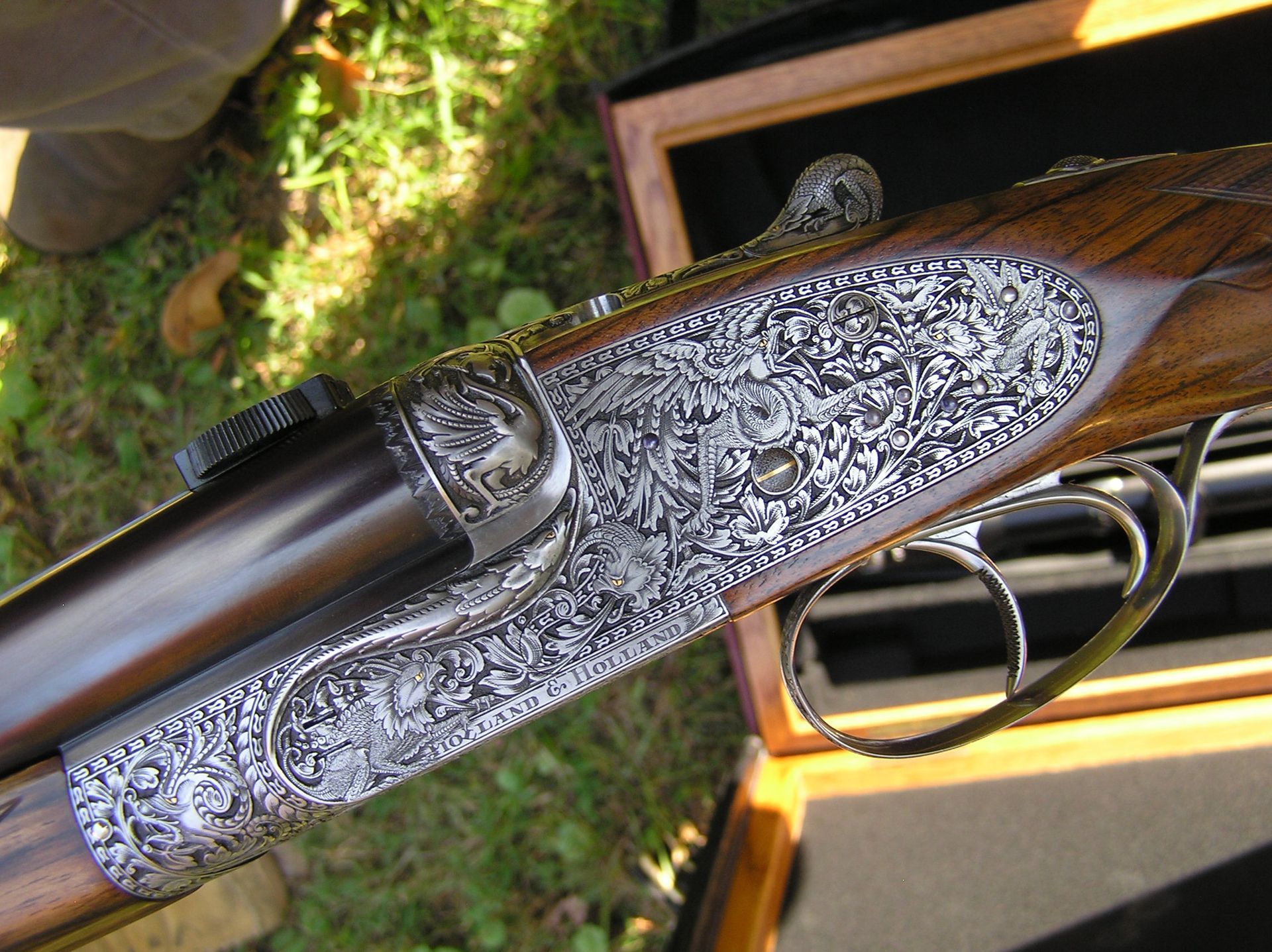 Magnificent Holland & Holland Double Rifle .375 H&H Flanged Magnum ...