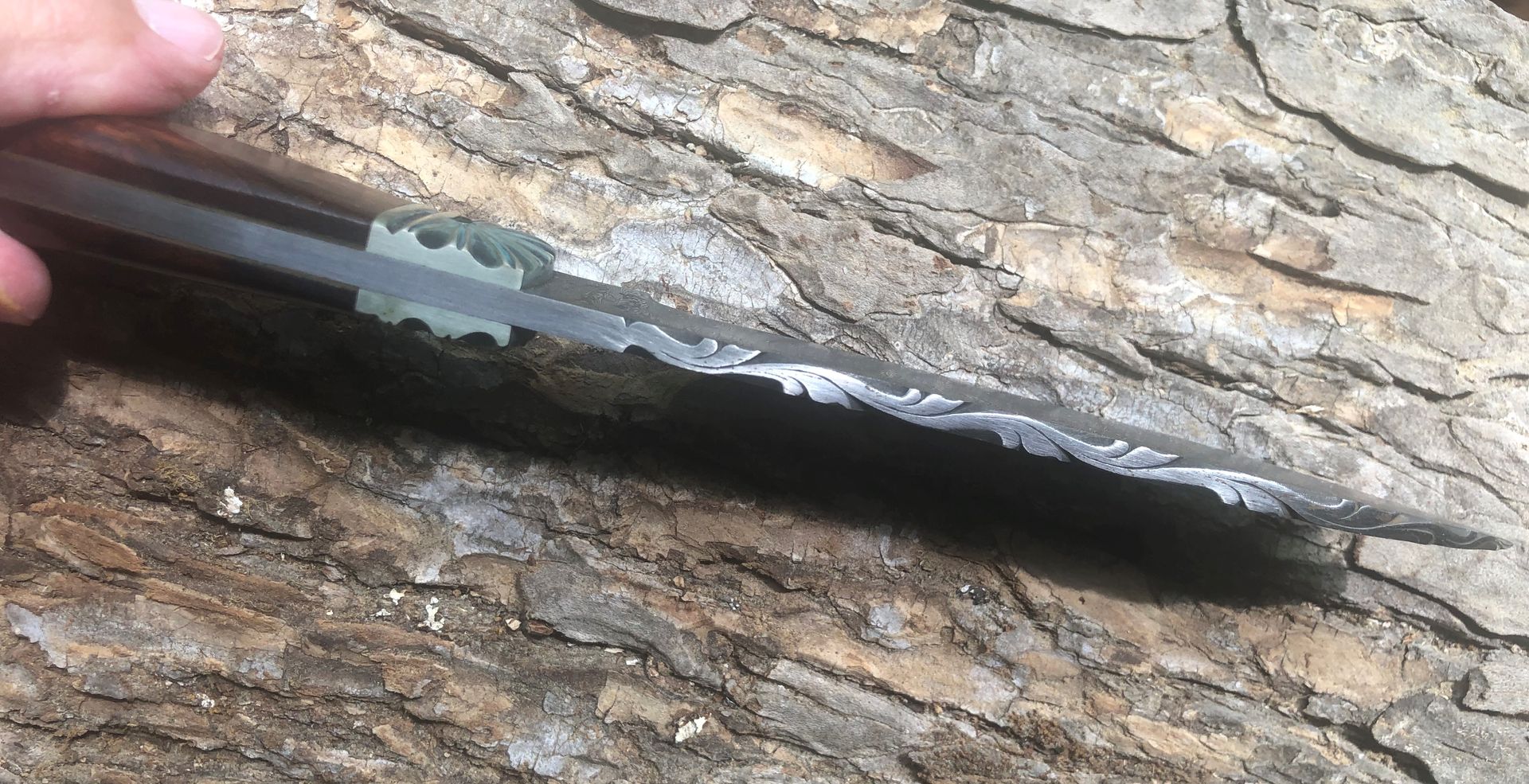 Extremely Rare Original Damascus "Alaska Skinning Knife Set" by Joe ...