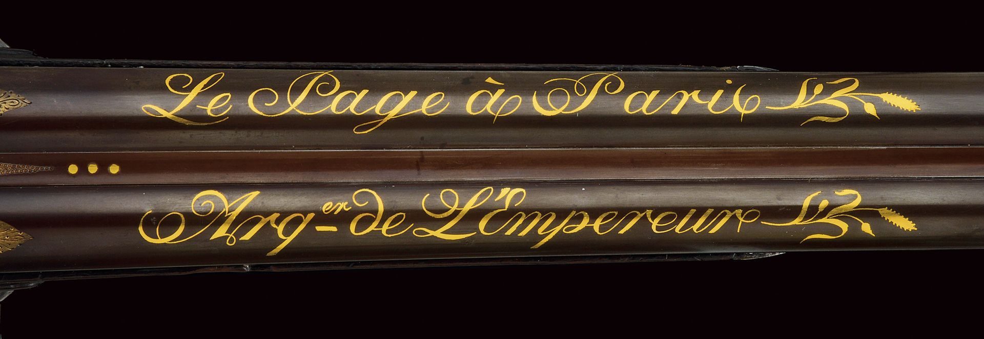 LePage, Paris. Magnificent 20-bore double-barreled flintlock sporting ...