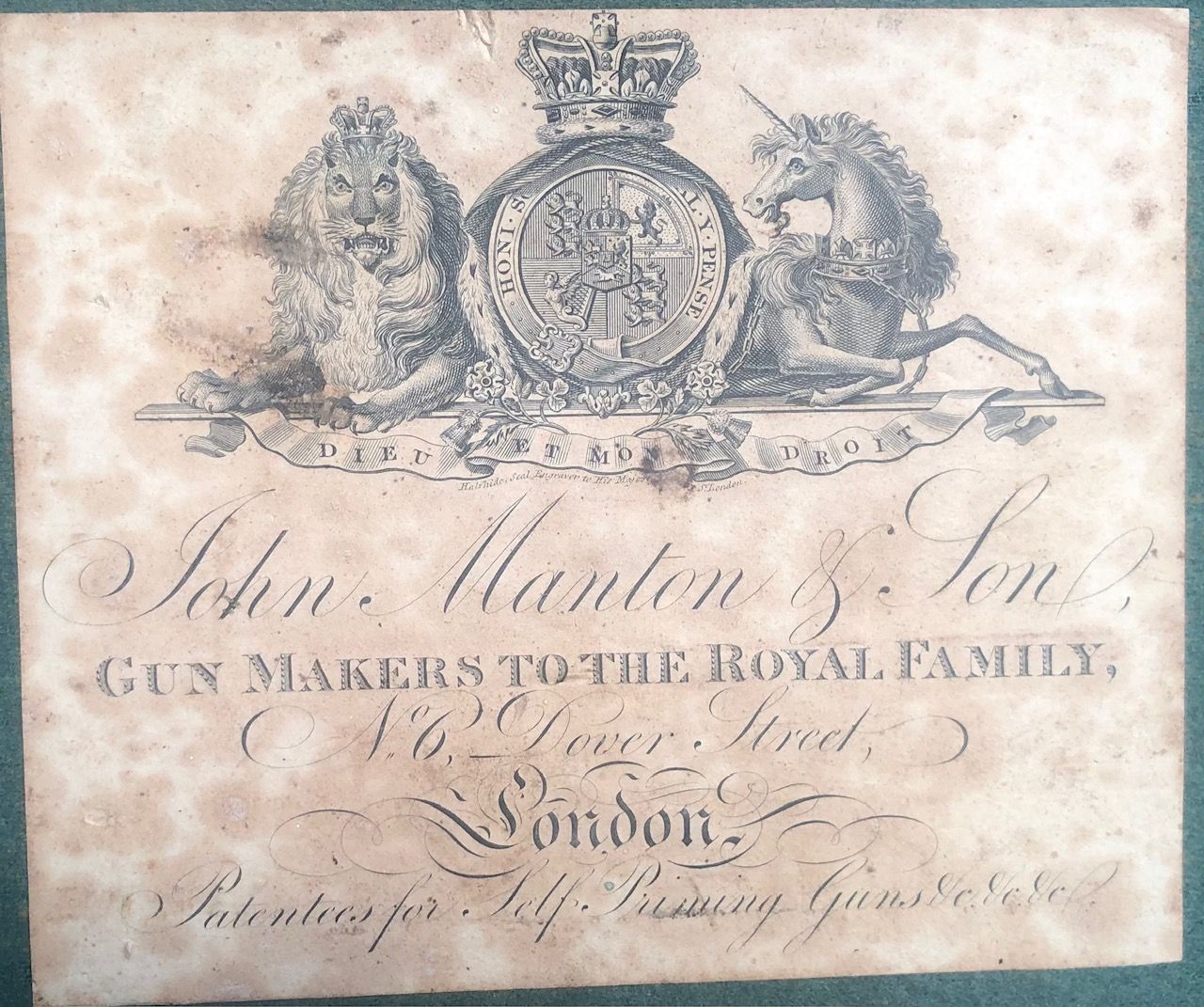 John Manton and Son, London. Fine 14-bore, double barreled, Flintlock ...