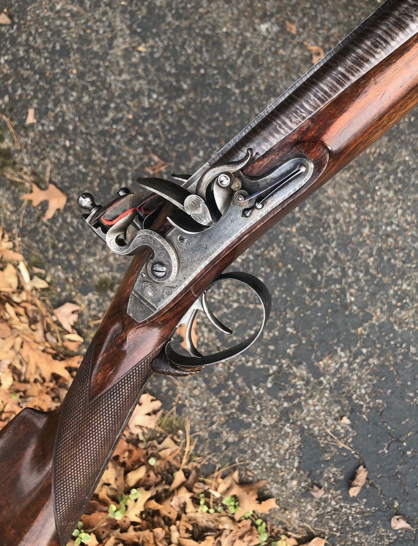 John Manton and Son, London. Fine 14-bore, double barreled, Flintlock Sporting Gun, #10571, made ...