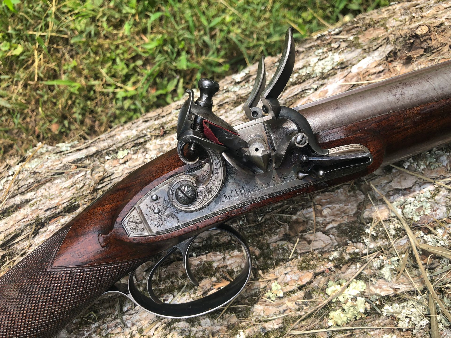 Magnificent John Manton and Son 17-bore Double barreled Flintlock ...