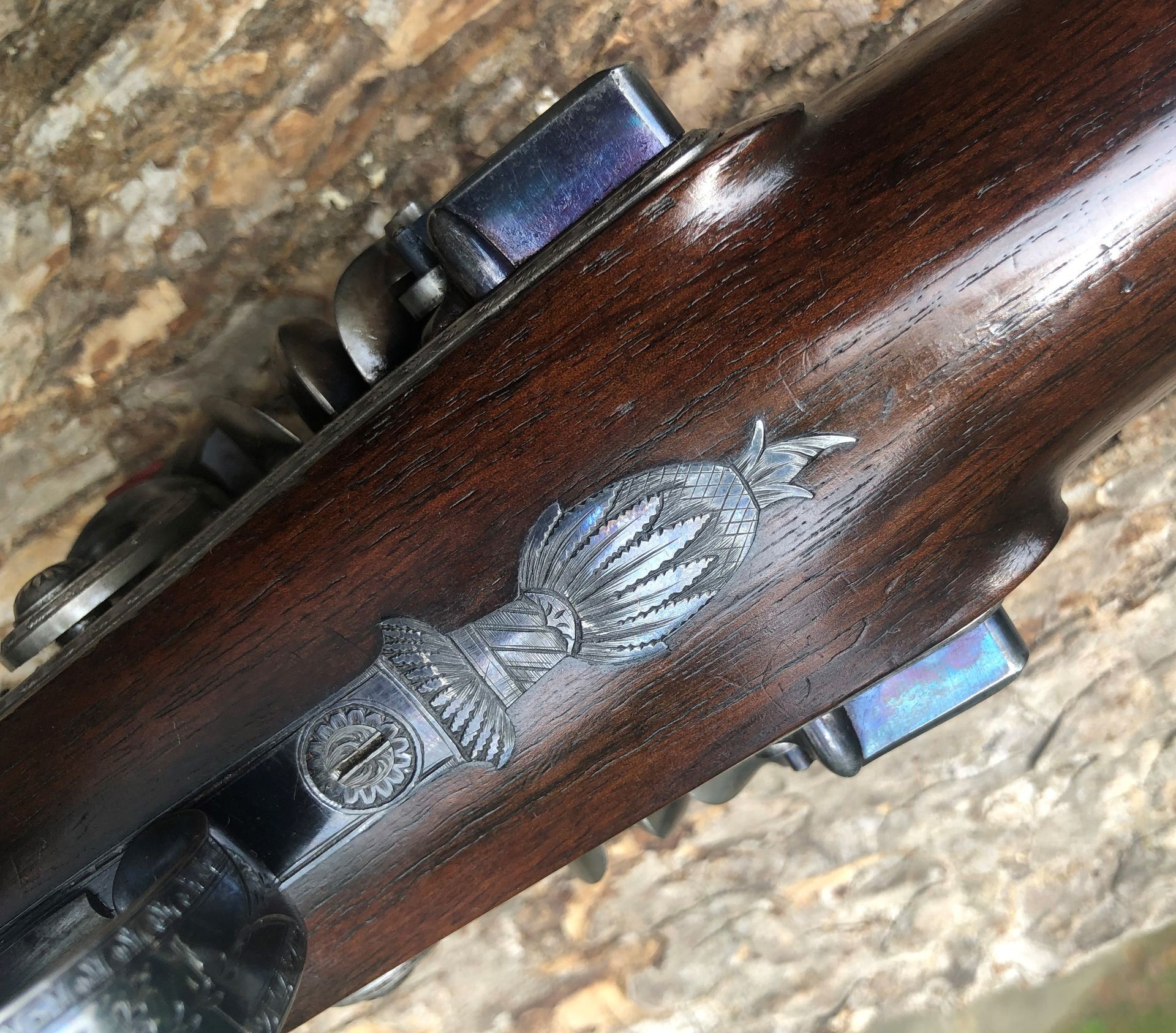 Magnificent John Manton and Son 17-bore Double barreled Flintlock ...