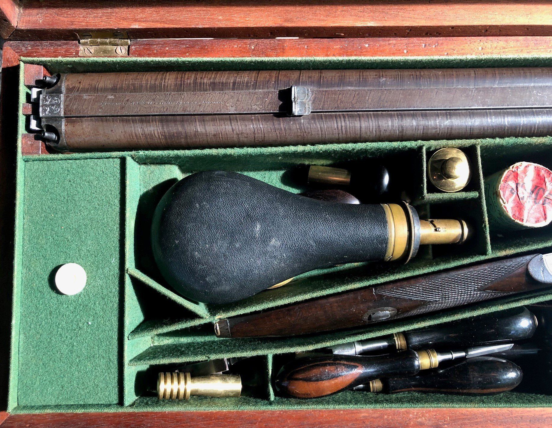 Purdey, London. Superb 16-bore percussion, double-barreled rifle #2704 ...