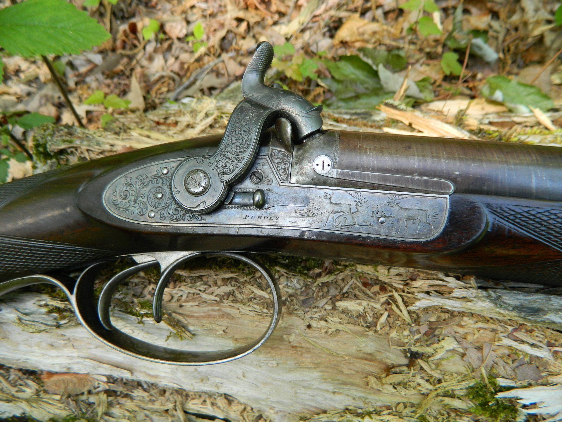 Purdey, London. Superb 16-bore percussion, double-barreled rifle #2704 ...