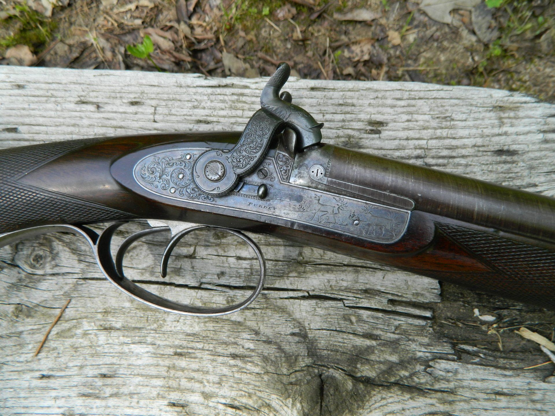 Purdey, London. Superb 16-bore percussion, double-barreled rifle #2704 ...