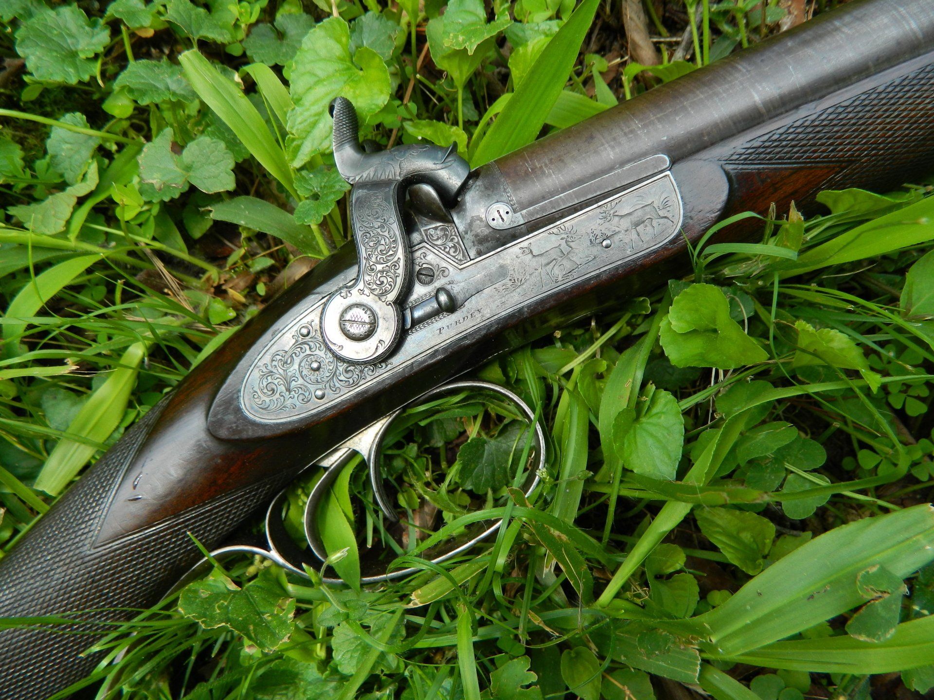Purdey, London. Superb 16-bore percussion, double-barreled rifle #2704 ...