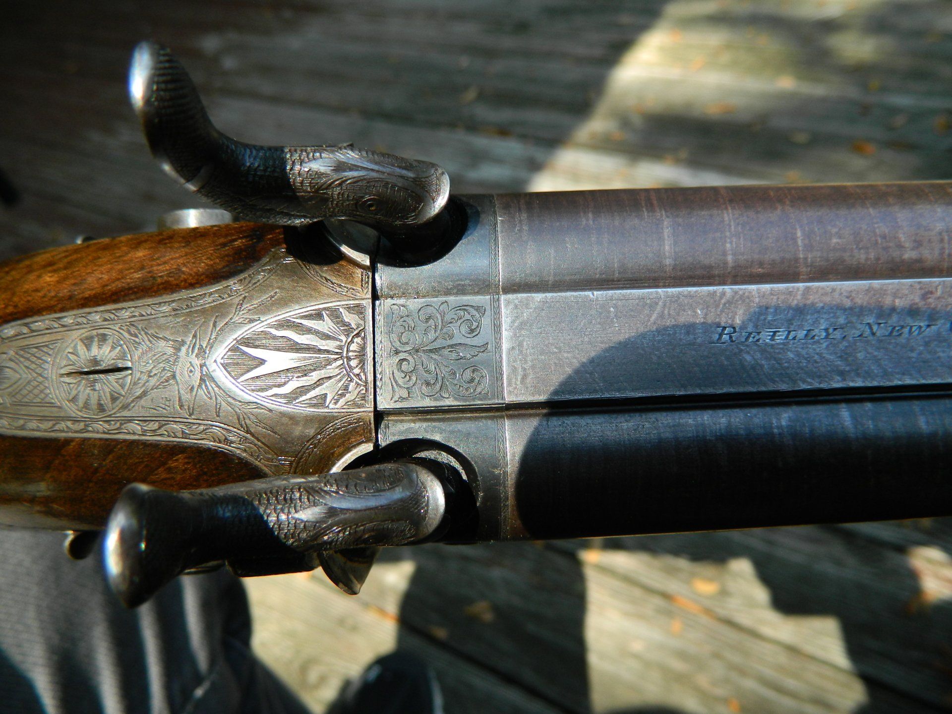 E. M. Reilly, London. Fine and Rare 16-bore, Double-Barreled, 2-groove ...