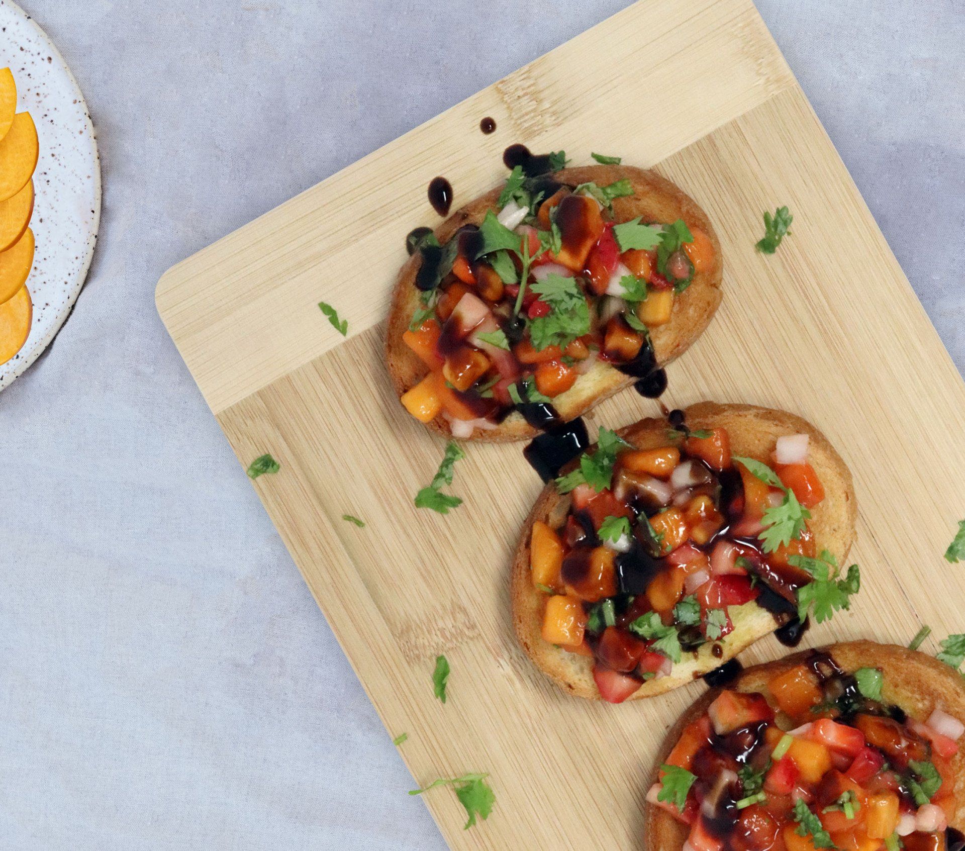 Persimmon Bruschetta