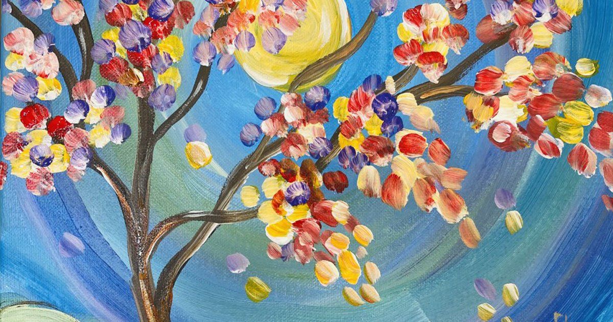 Fall Painting Gallery Selection, Canvas n Cup