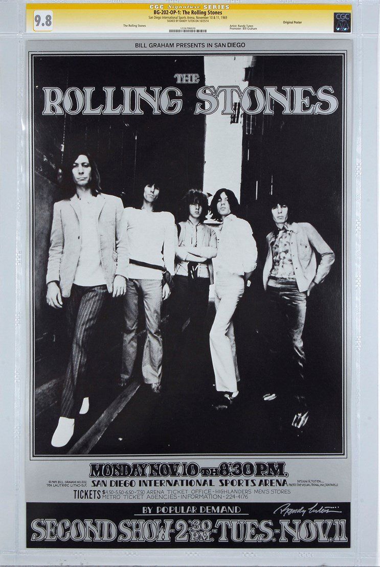 CGC Grading and Slabbing Concert Posters