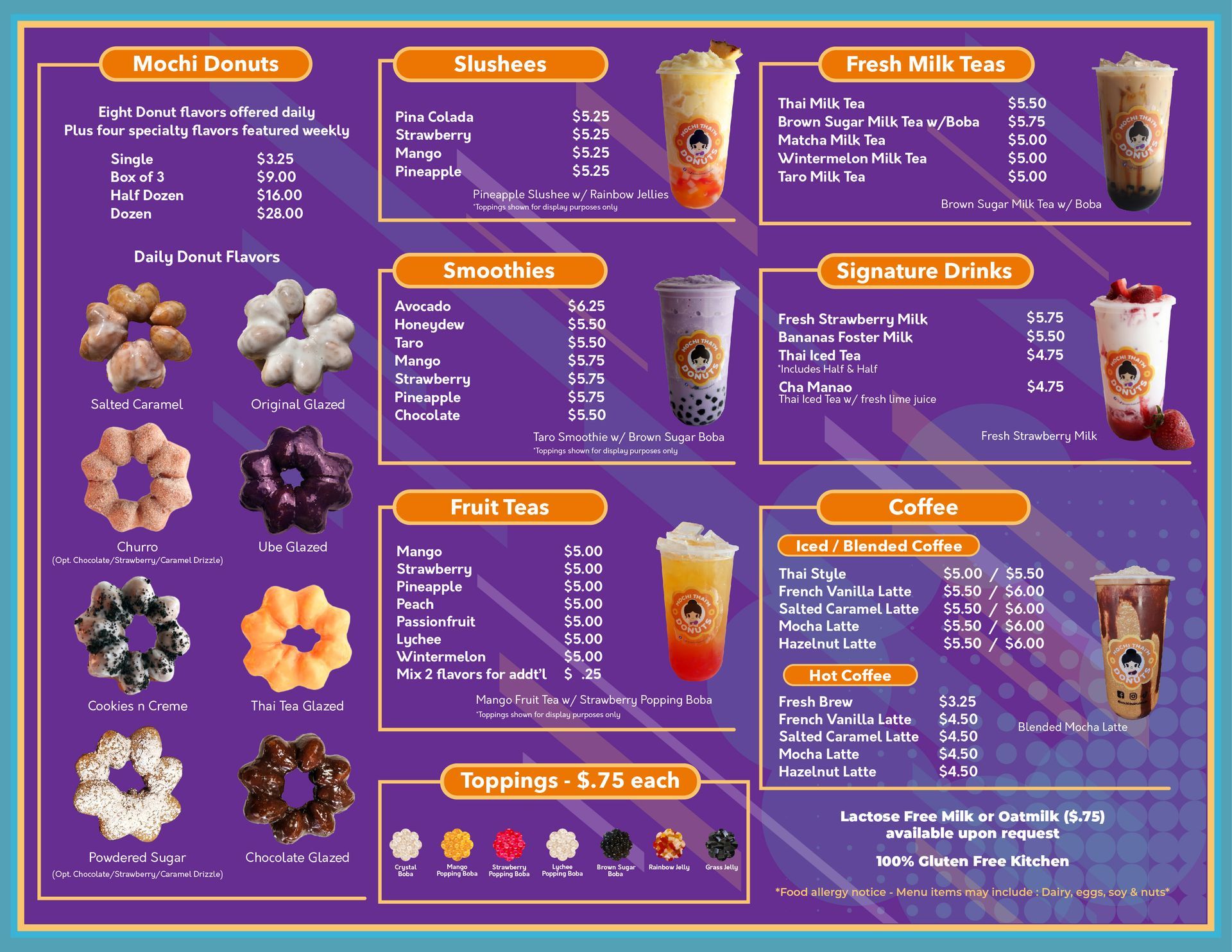 Menu | Colorado Springs, CO | 719-203-4301