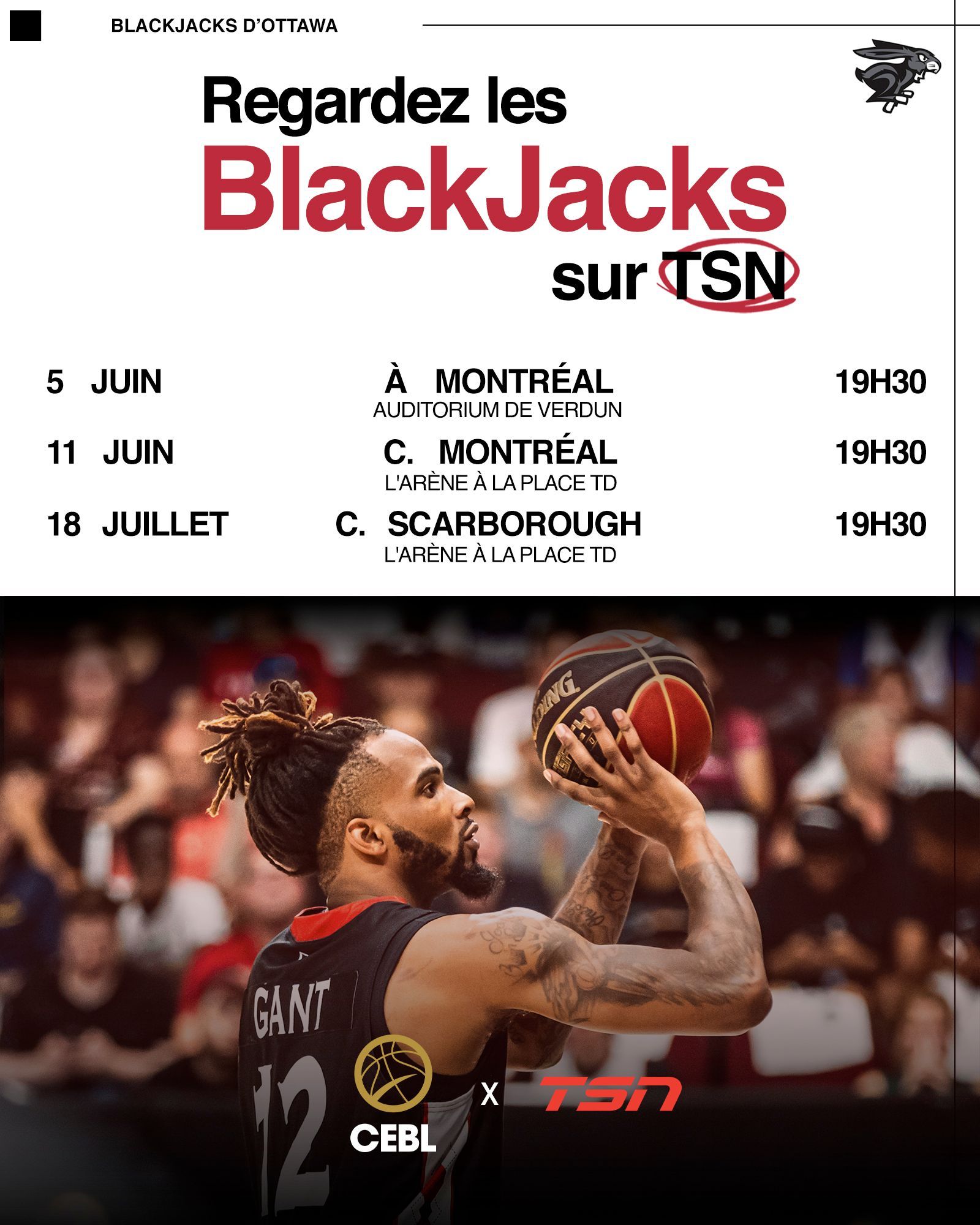 Annonce du calendrier de diffusion de la LECB sur TSN en 2024