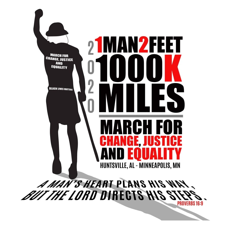 Terry Willis is Marching 1,000 miles from Alabama to Minnesota