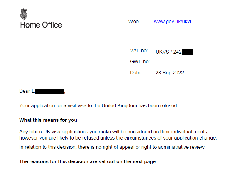 Reasons why UK Visitor Visa Applications get Refused