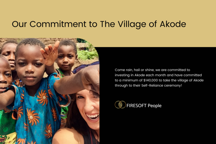OUR COMMITMENT TO THE VILLAGE OF AKODE
