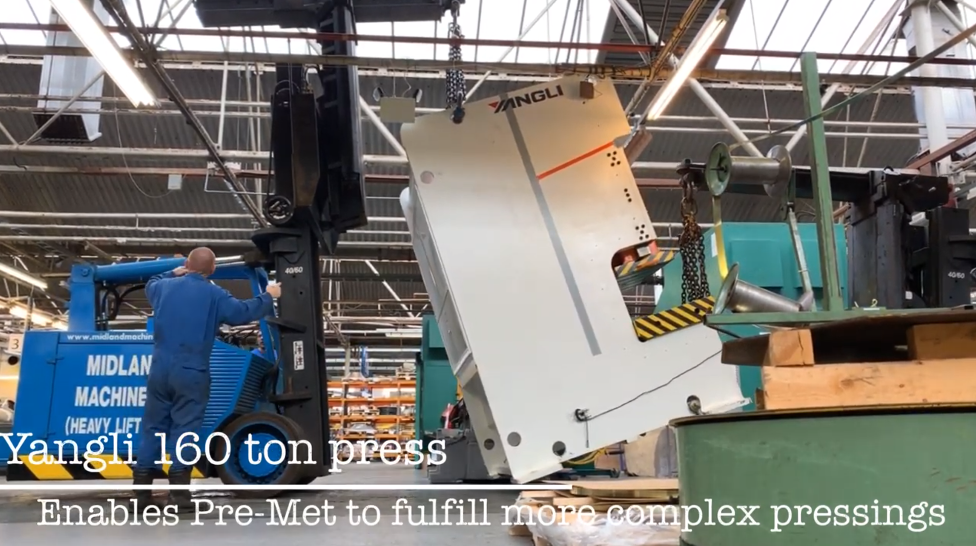 Yangli 160 ton press joins the family