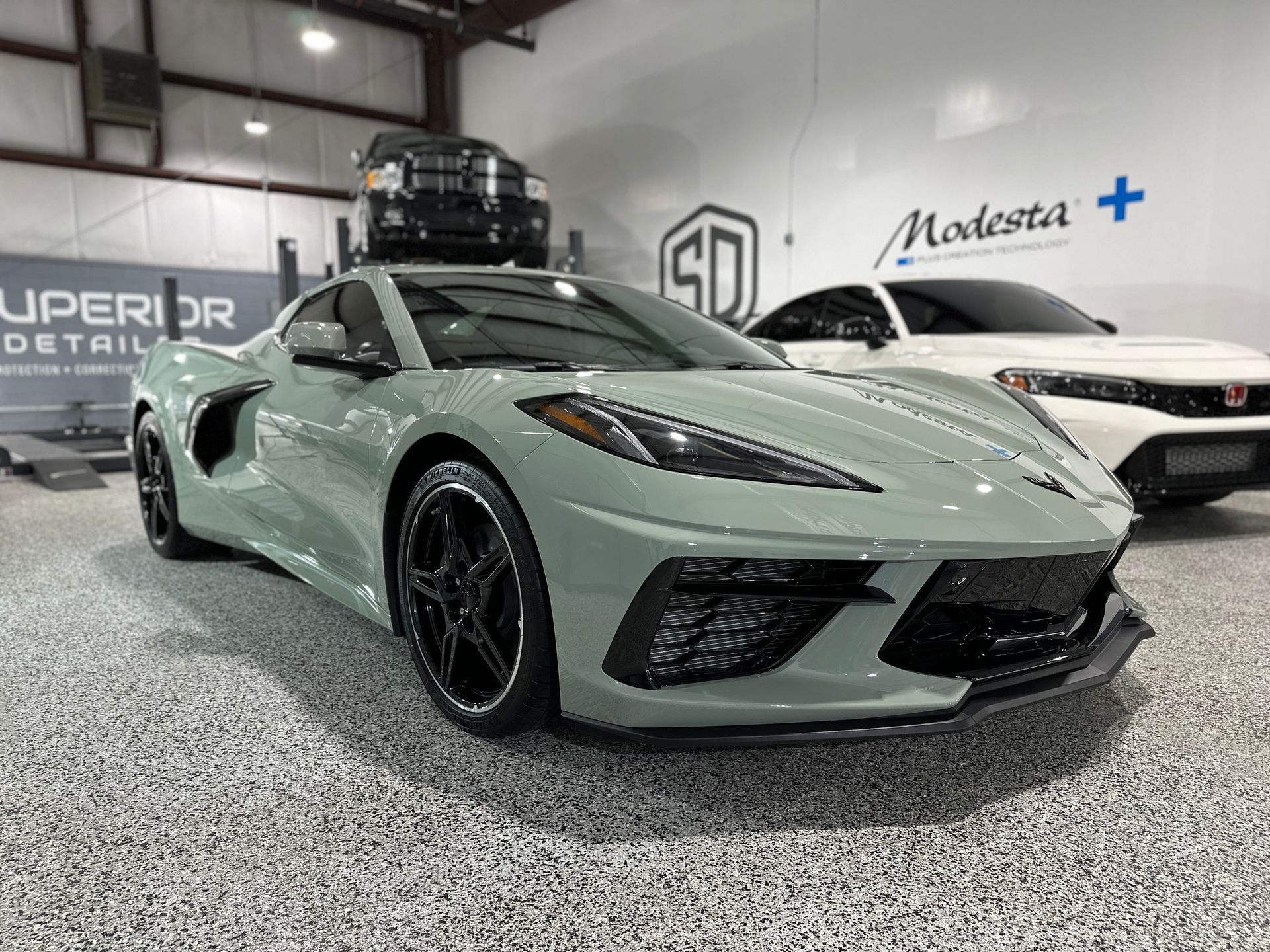 2024 Corvette C8 in Cacti Green PPF and Modesta Ceramic Coatings