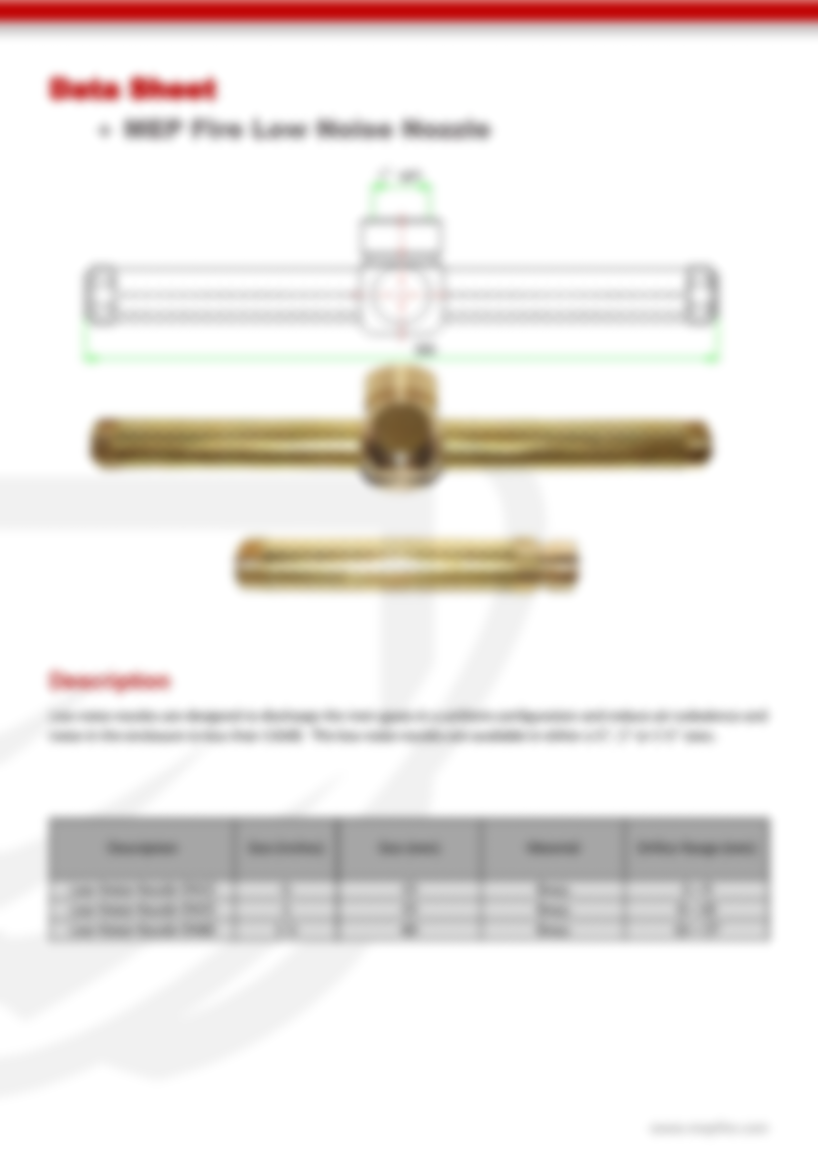 Fire Suppression Data Sheets | MEP Fire