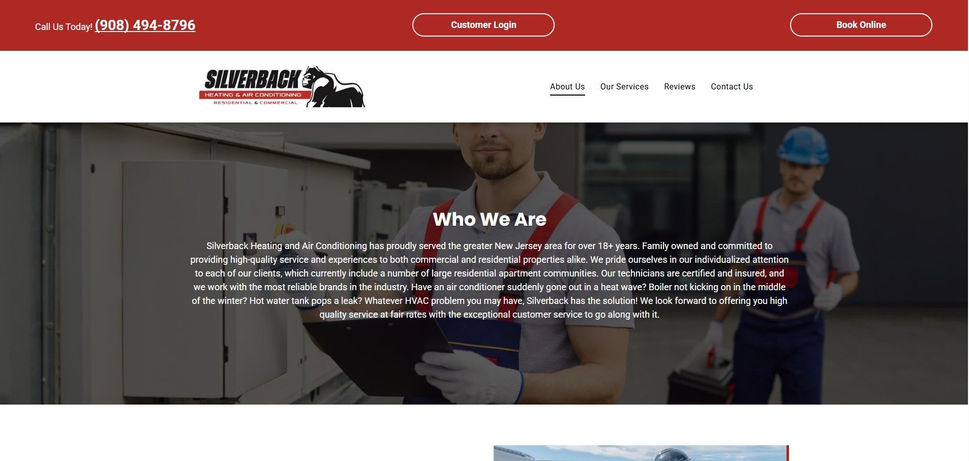 About Our HVAC Team - Readington, NJ - Silverback