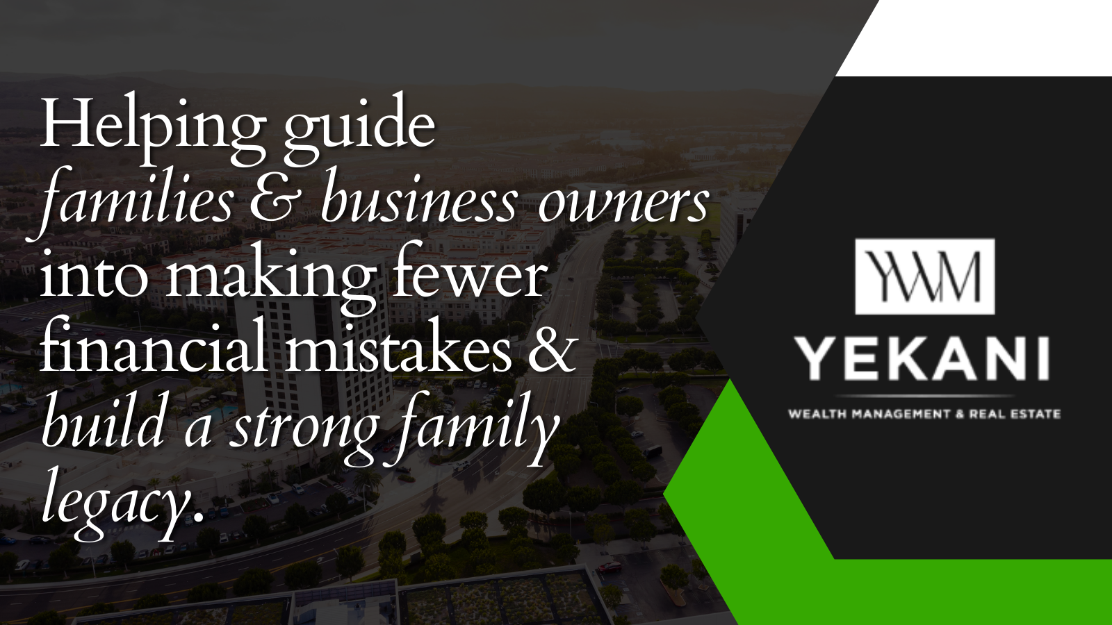 Professionals Who Can Help | Yekani Wealth Management & Real Estate