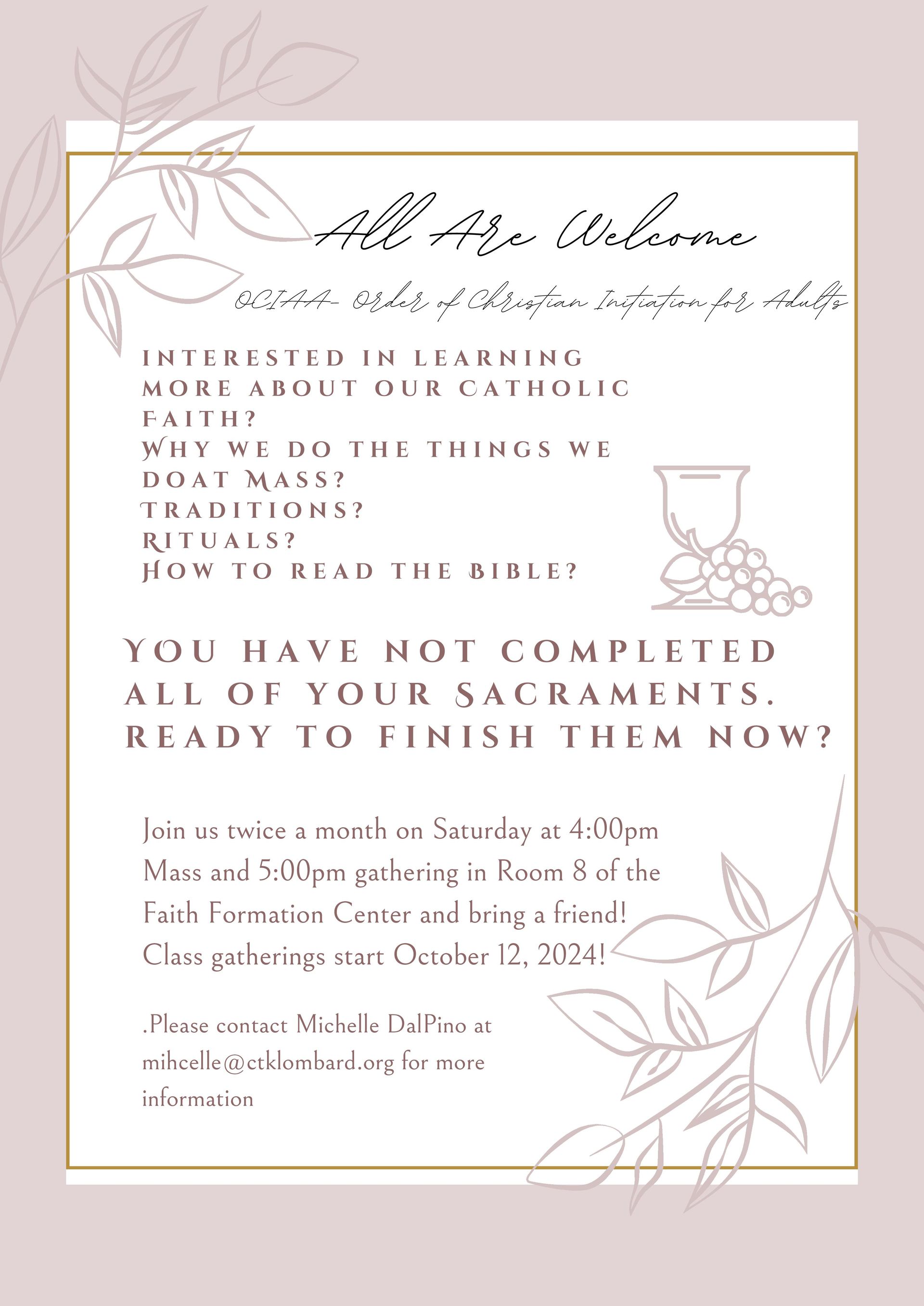 ADULT FAITH FORMATION