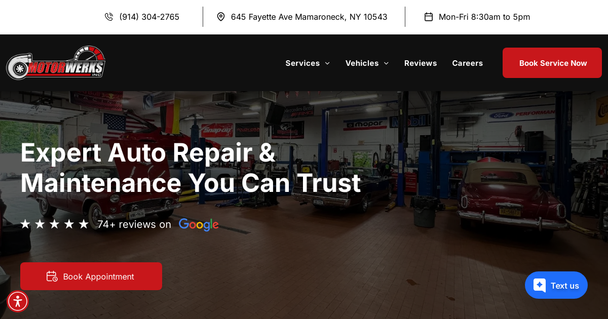 Auto Repair in Mamaroneck, NY | Motorwerks Inc