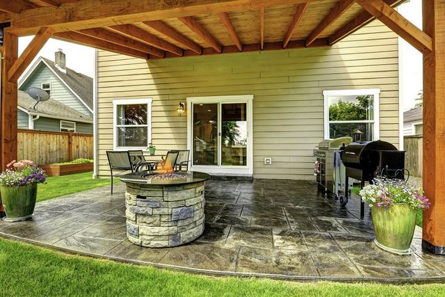 Stamped Concrete Patio And Deck Combinations P.S. I Love This...: I