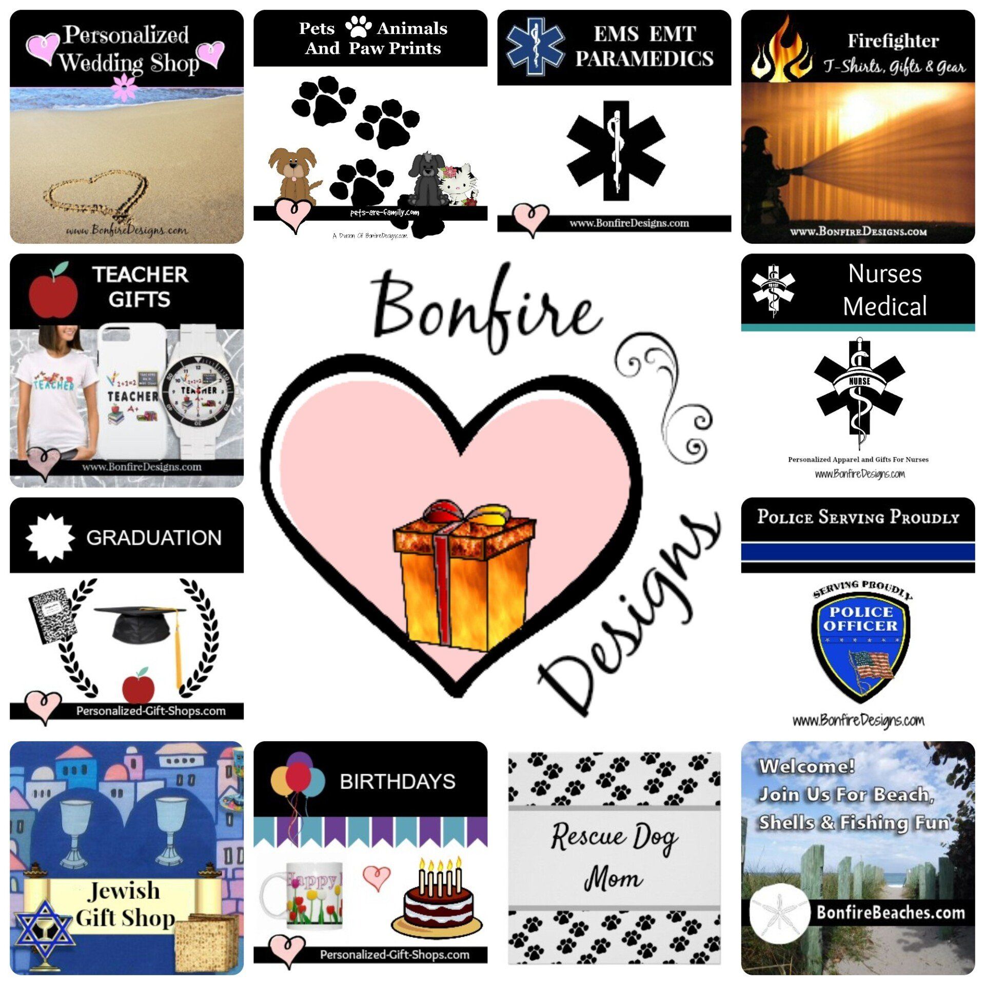 Shops Personalized By Bonfire Designs