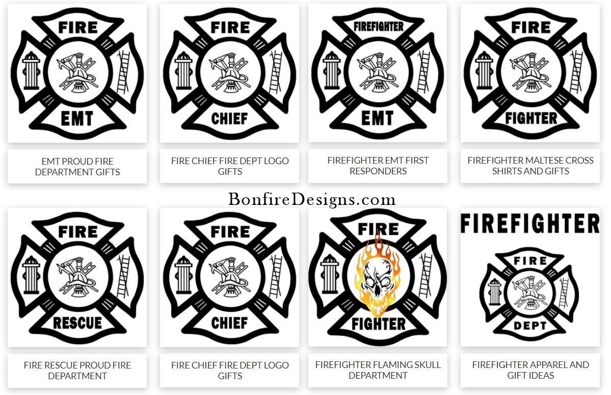 Firefighter Fire Dept Logos