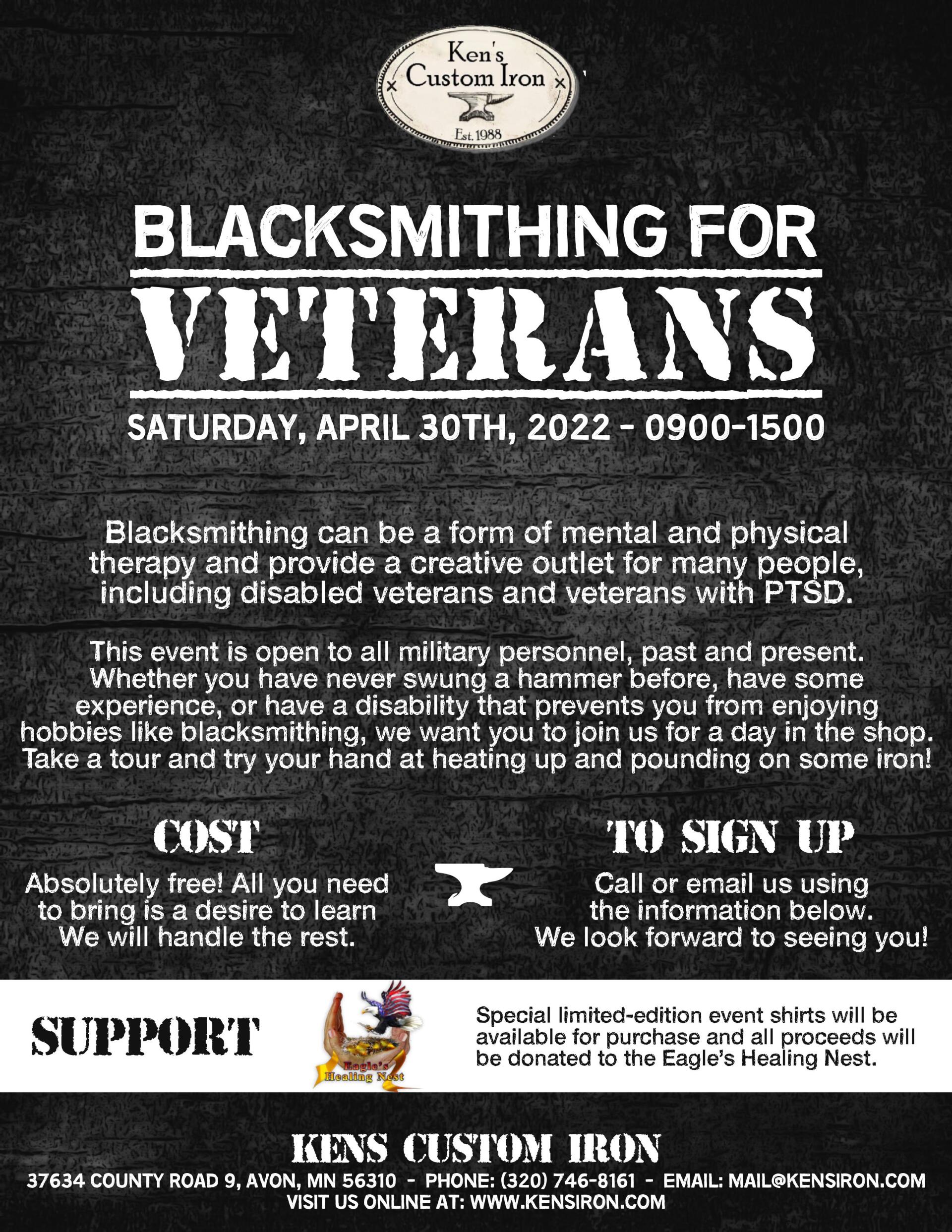Blacksmithing for Veterans