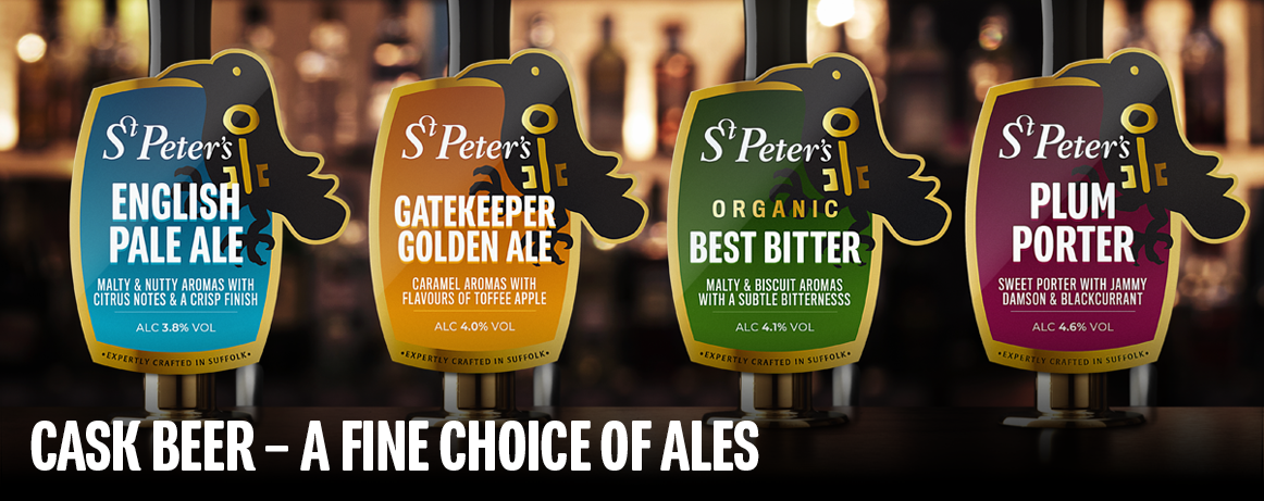 Cask Beers from St Peter's Brewery | Best Bitter | Golden Ale | Organic Ale