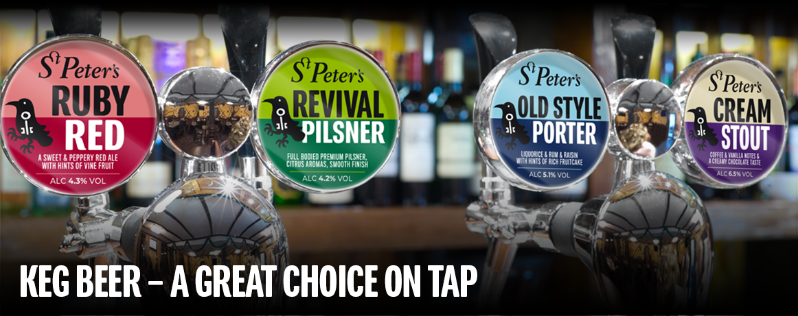 Keg Beers from St Peter’s Brewery