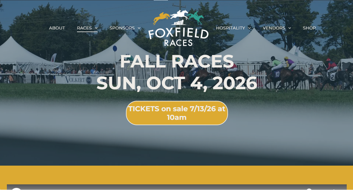 Foxfield Races - FALL RACES- Steeplechase Racing in the Heart of Virginia