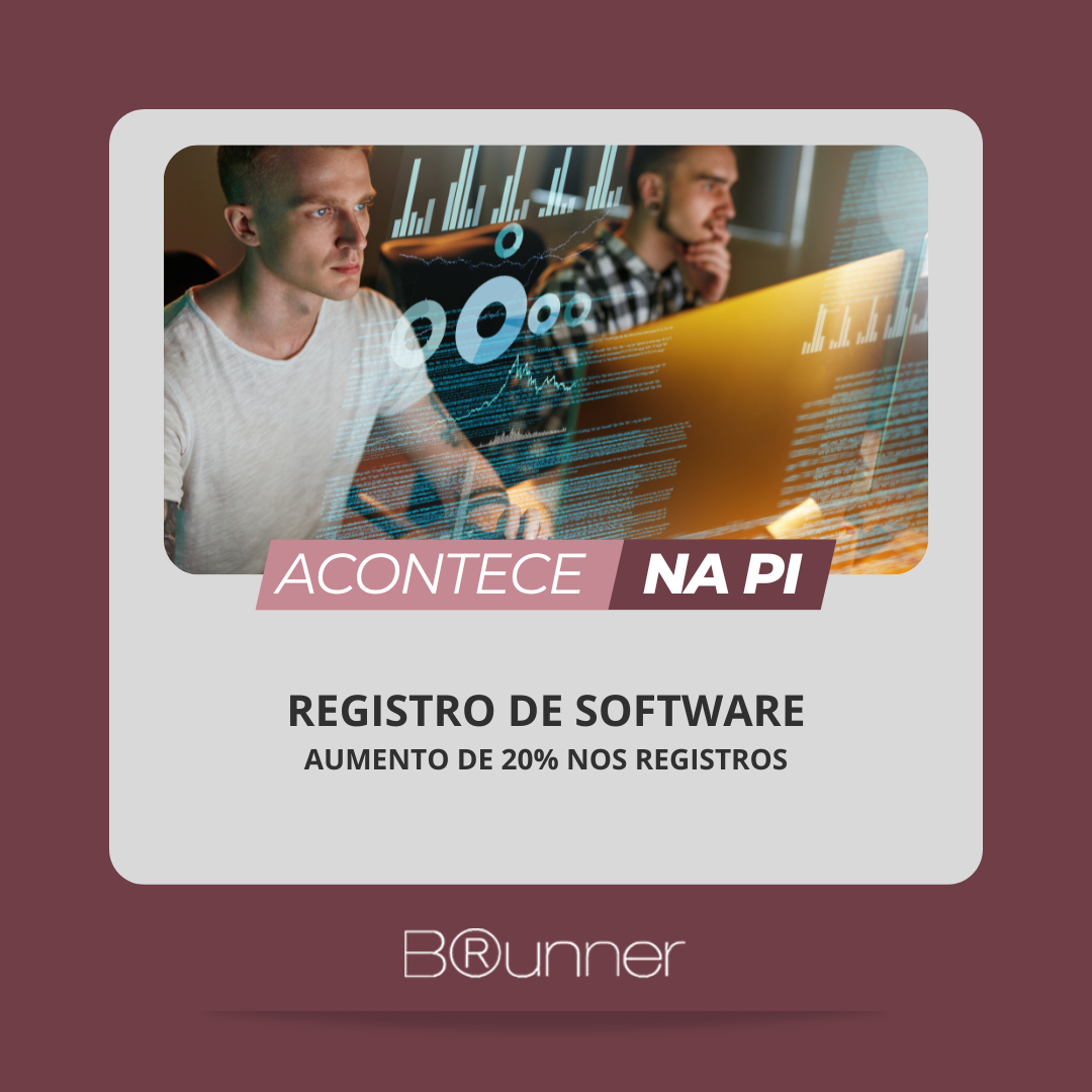 REGISTRO DE SOFTWARE – AUMENTO DE 20% NOS REGISTROS