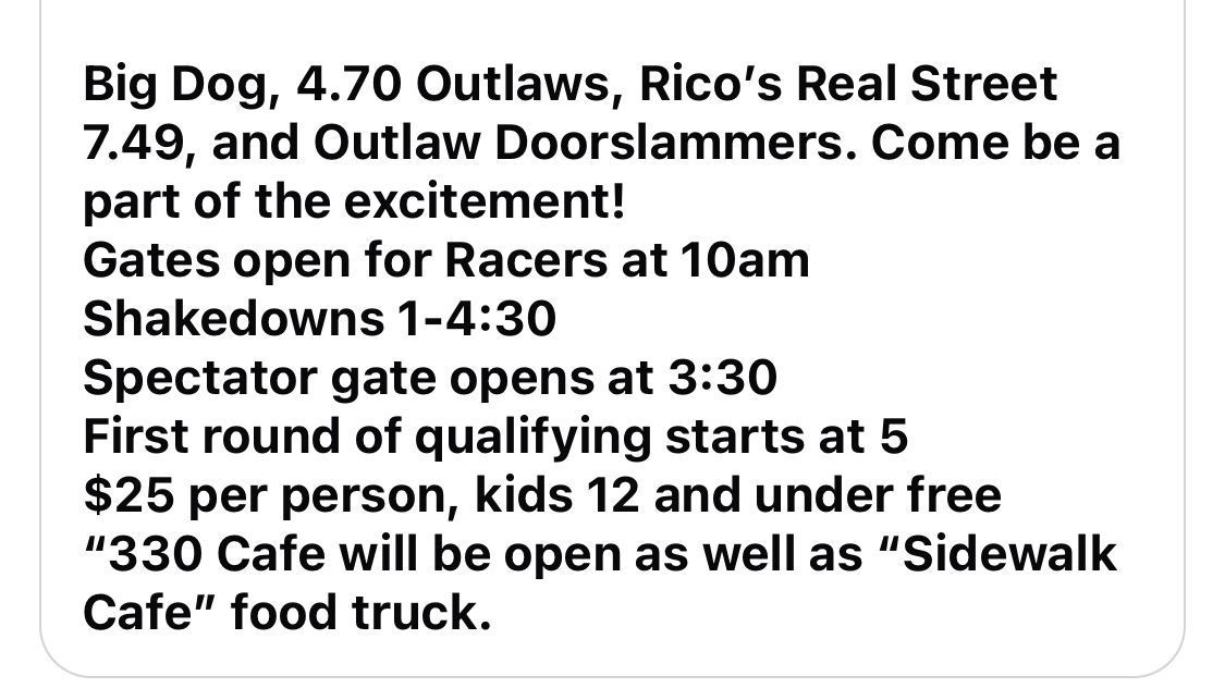 Exclusive Dragway Promotions | Julian, NC | PDI