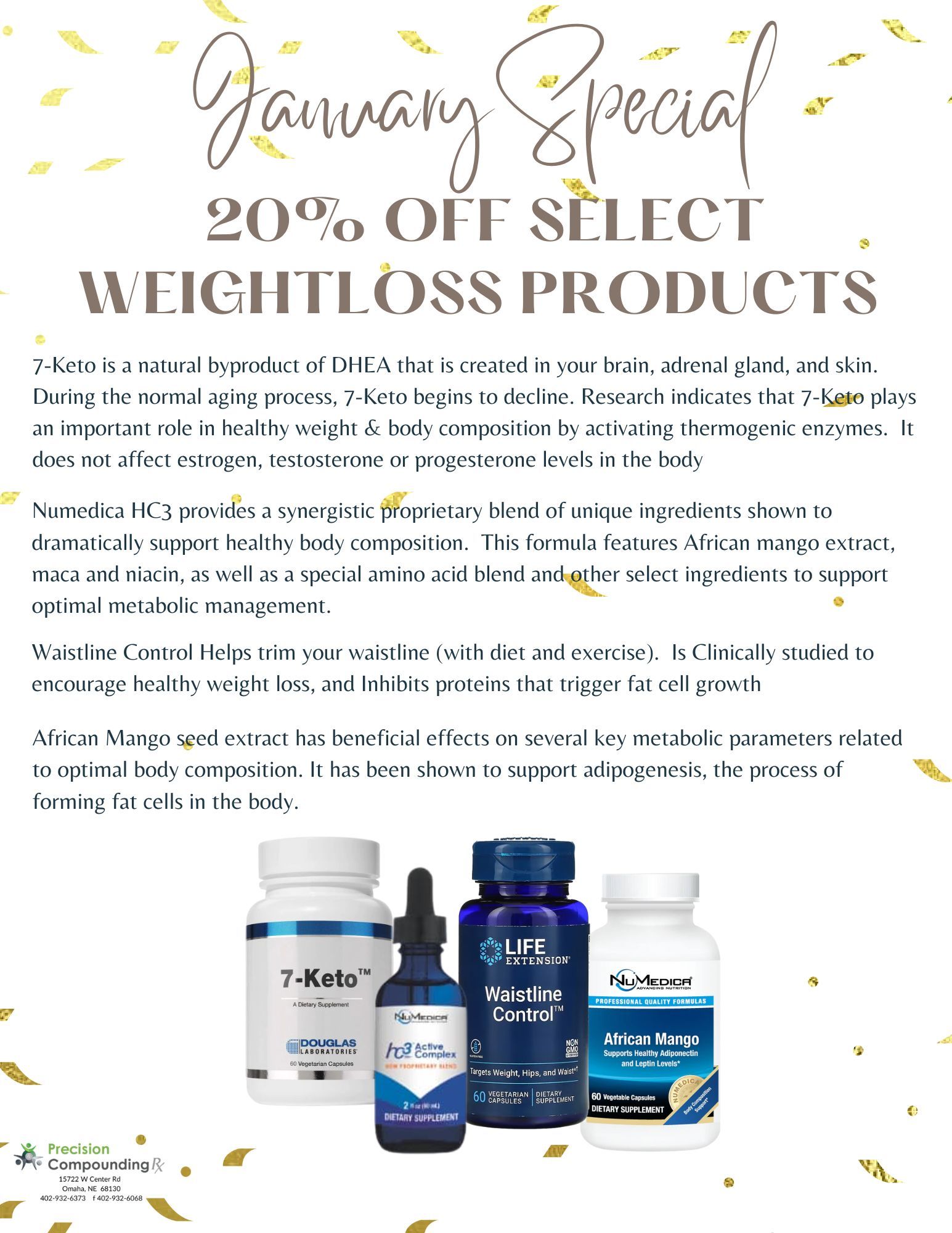 Precision Compounding Pharmacy, Inc. - Omaha, NE - Monthly Specials