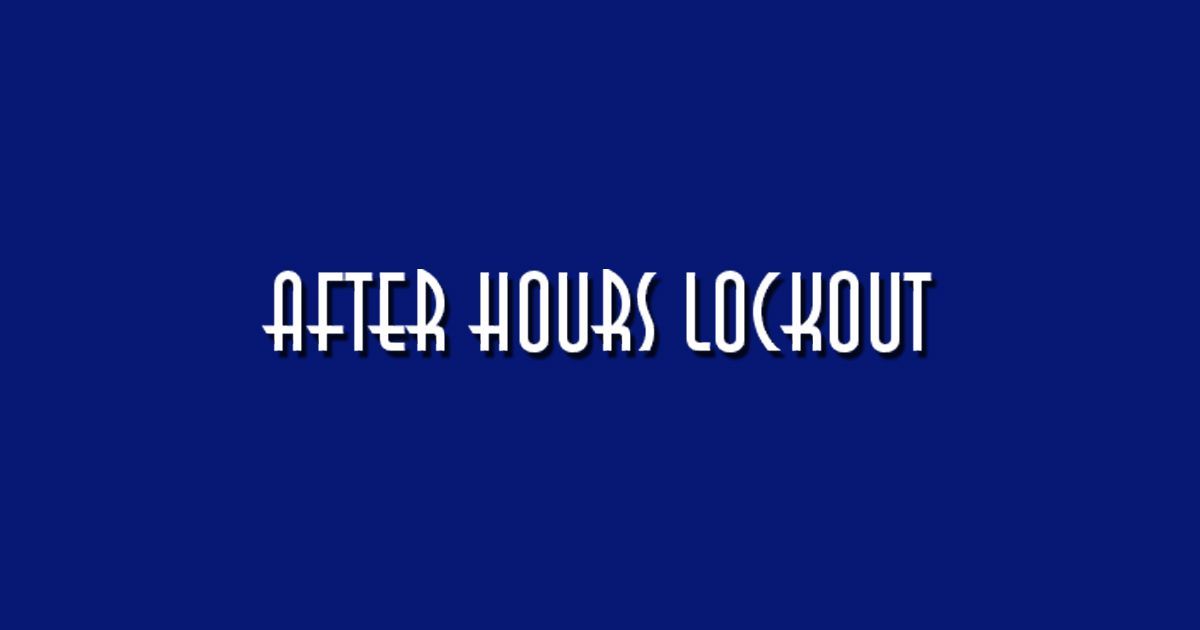 Locksmith | After Hours Lockout