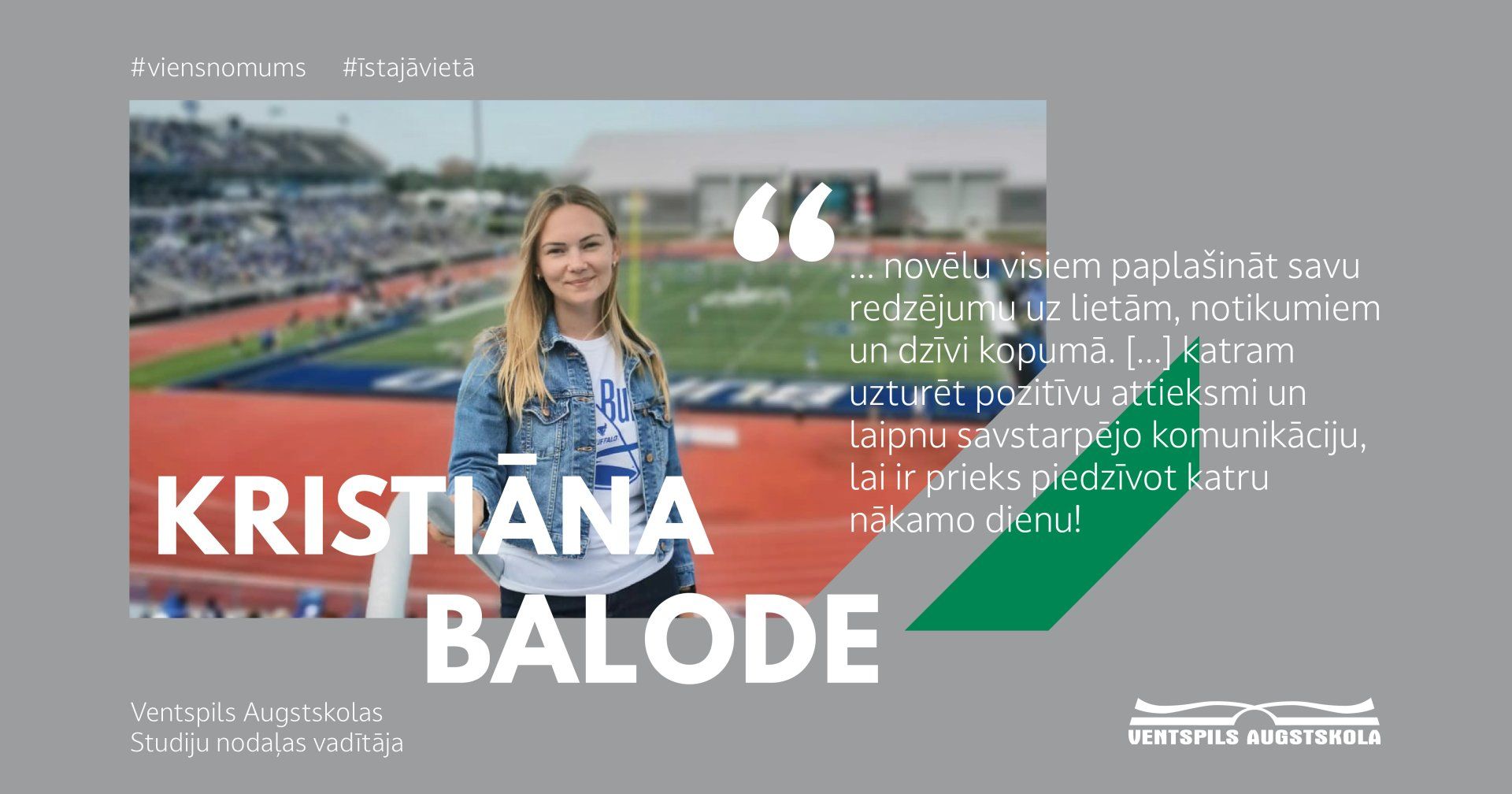 Viens no mums : Kristiāna Balode