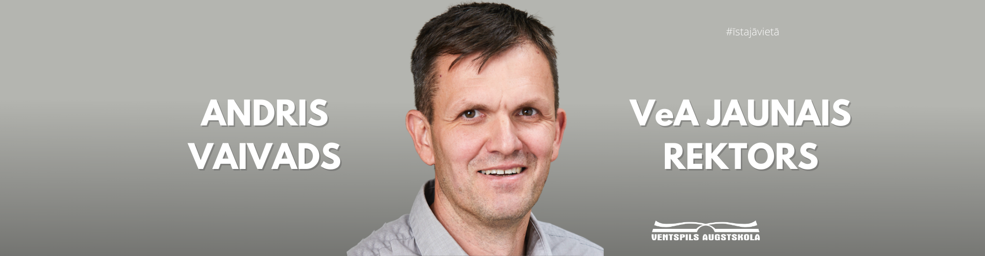 Ventspils Augstskolā darbu sāk jauns rektors - profesors Andris Vaivads